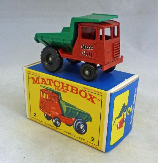 Rockertron Toys. Matchbox Toys MB2c Muir Hill Dumper with MUIR HILL Decal