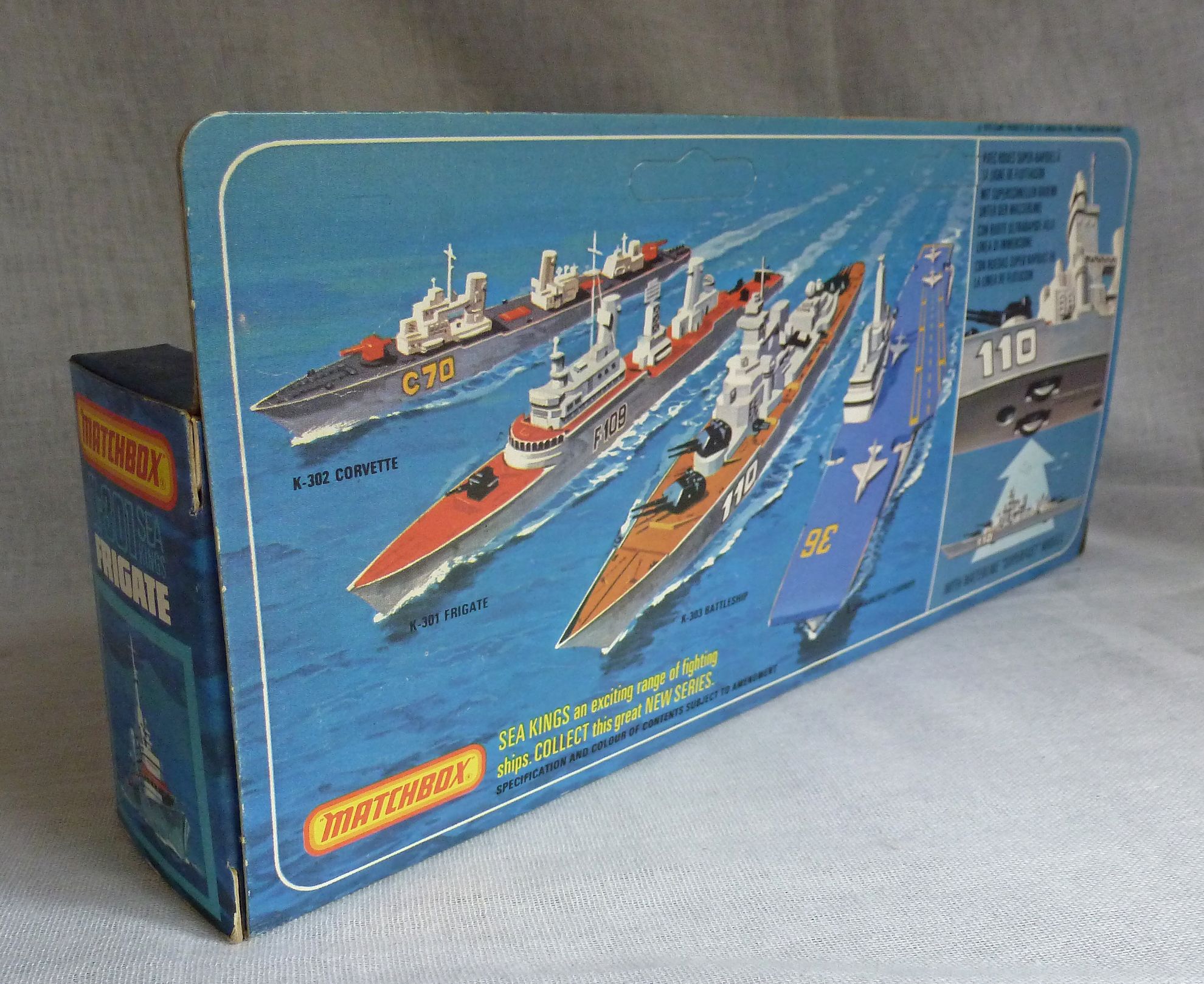 Rockertron Toys. Matchbox Sea Kings K-301 Frigate