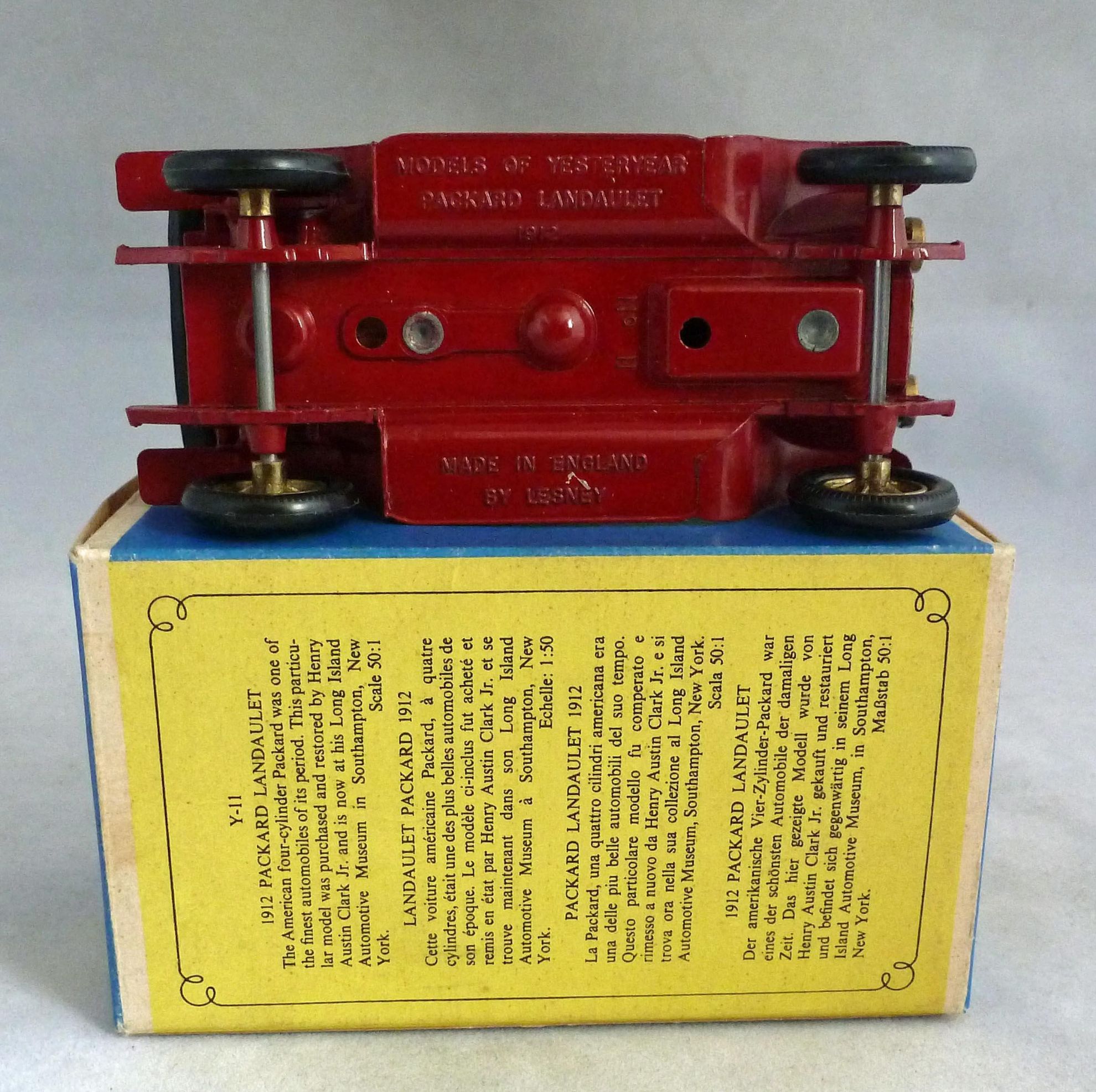 Rockertron Toys. Matchbox Models of Yesteryear Y-11b 1912 Packard ...