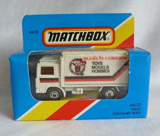 Rockertron Toys. Matchbox Blue Box MB20 Volvo Container Truck "Scotch ...
