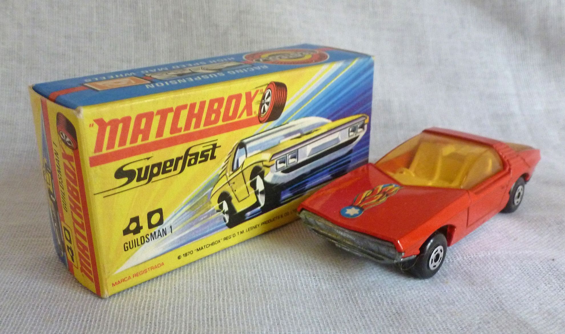 Rockertron Toys. Matchbox Superfast MB40d Vauxhall Guildsman Red/Amber ...