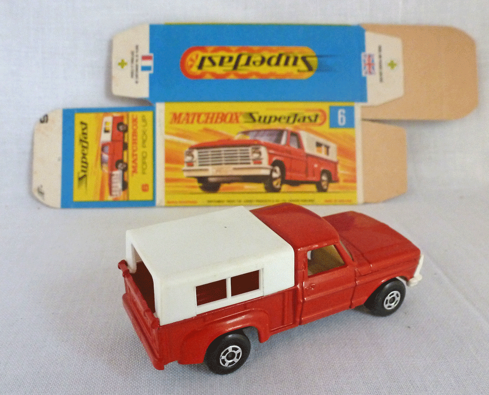 Rockertron Toys. Matchbox Superfast MB6d Ford Pick Up 6d with MINT ...