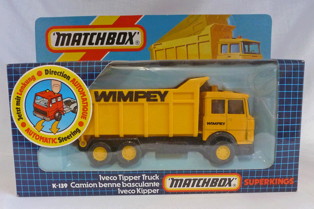 Rockertron Toys. Matchbox SuperKings K-139 Iveco Tipper Truck "Wimpey ...