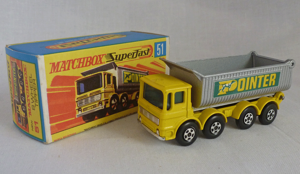 Rockertron Toys. Matchbox Superfast MB51c 8 Wheel Tipper