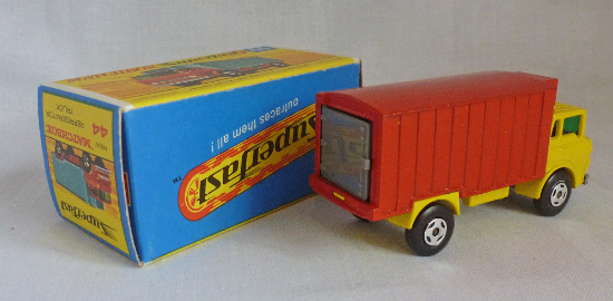 Your store. Matchbox Superfast MB44c GMC Refrigerator Truck Red/Yellow NW
