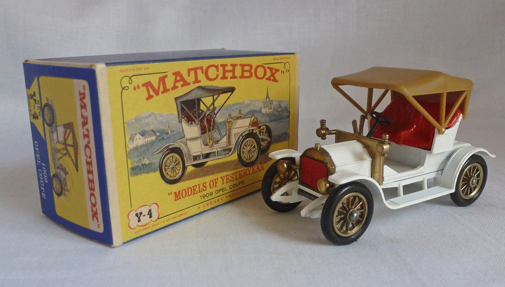 Rockertron Toys. Matchbox Models of Yesteryear Y-4c 1909 Opel Coupe Red ...