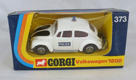 Rockertron Toys. Corgi Toys 373 Volkswagen 1200 Police Car