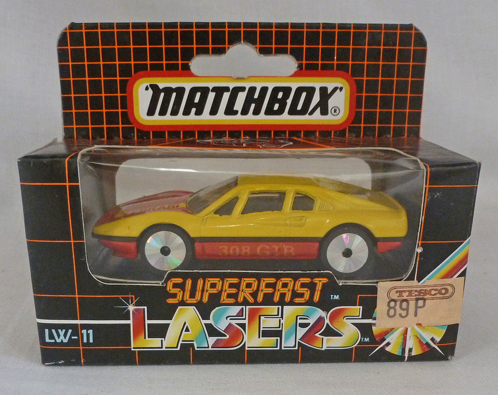 Rockertron Toys. Matchbox Lasers LW-11 Ferrari 308 GTB