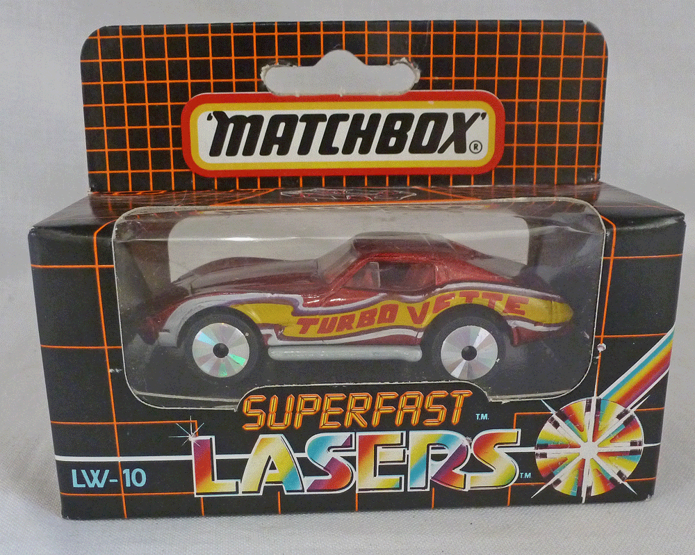 Rockertron Toys. Matchbox Lasers LW-10 Turbo Corvette Red