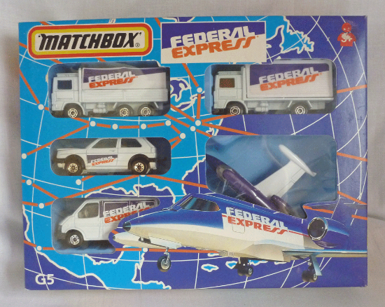 Rockertron Toys. Matchbox G-5 Federal Express Gift Set