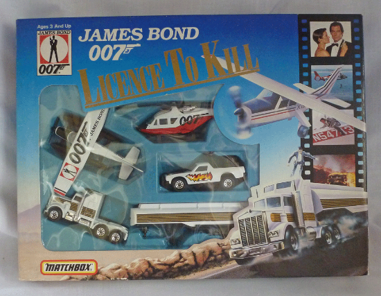 Rockertron Toys. Matchbox James Bond 007 License to Kill Gift Set