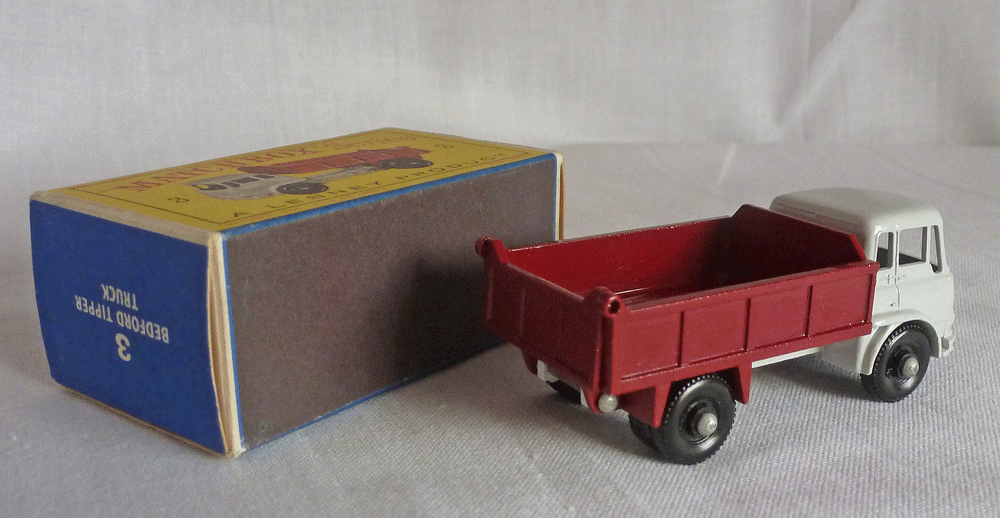 Rockertron Toys. Matchbox Toys MB3b Bedford Tipper Maroon Tipper with ...