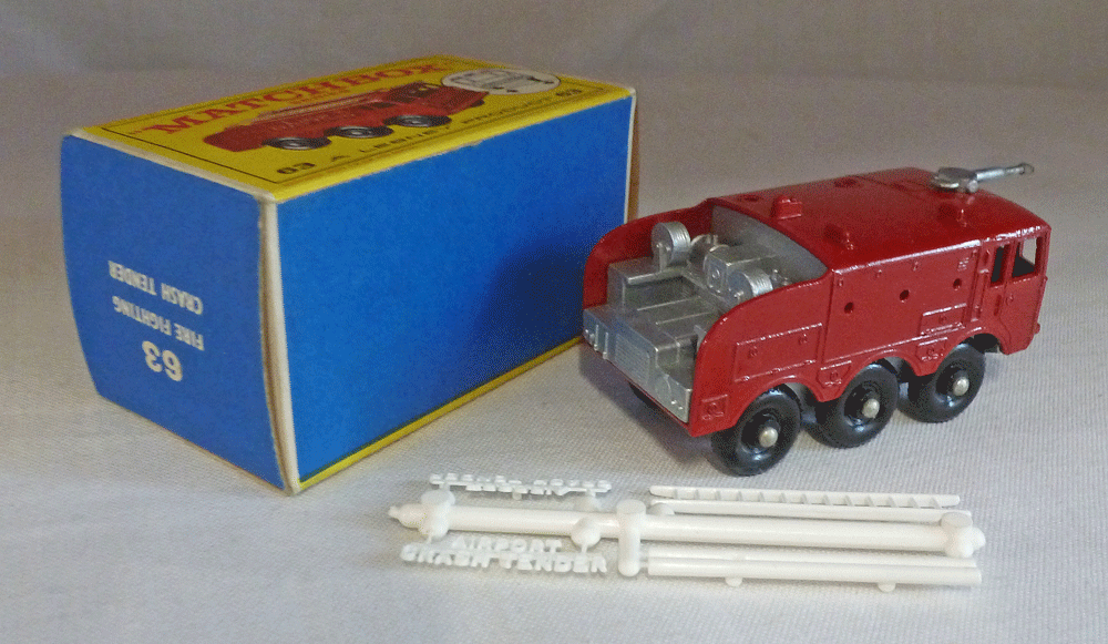 Rockertron Toys. Matchbox Toys MB63b Foamite Fire Crash Tender Silver ...