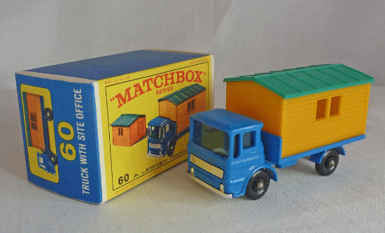 Rockertron Toys. Matchbox Toys MB60b Leyland Site Hut Truck E3 Box