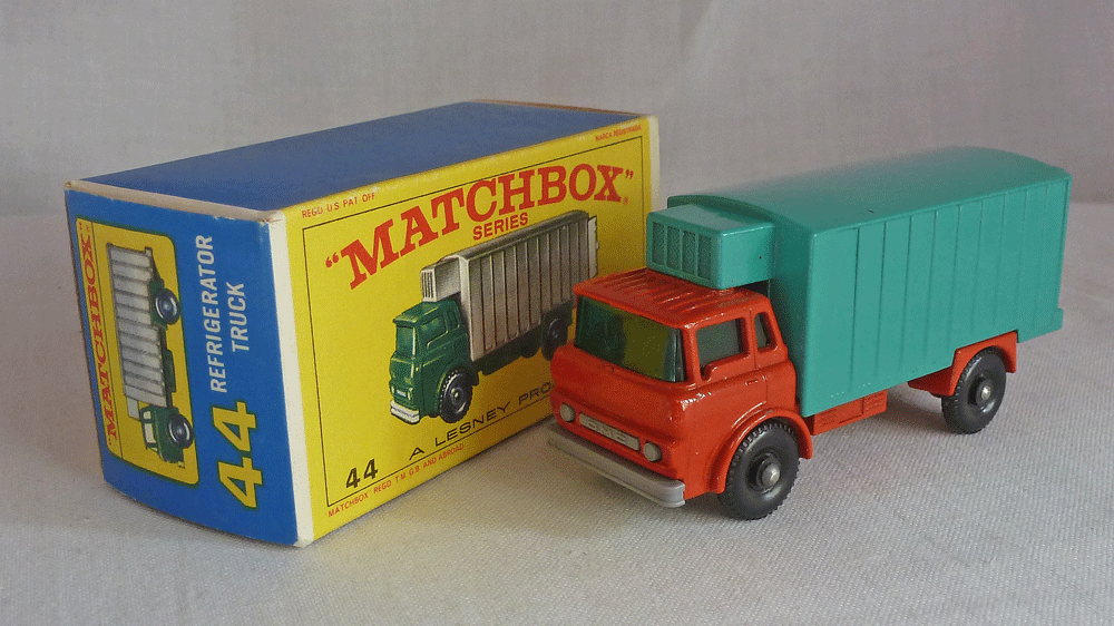 Rockertron Toys. Matchbox Toys MB44c GMC Refrigerator Truck E Box