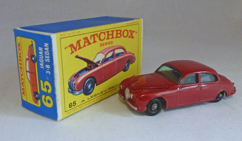 Rockertron Toys. Matchbox Toys MB65b Jaguar Sedan with BPW E BOX
