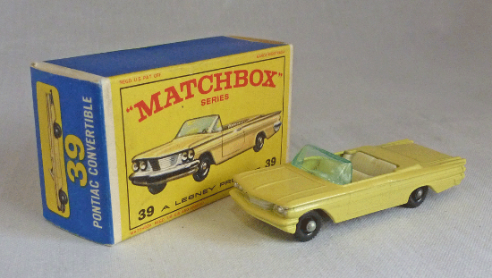 Rockertron Toys. Matchbox Toys MB39b Pontiac Convertible Yellow with ...