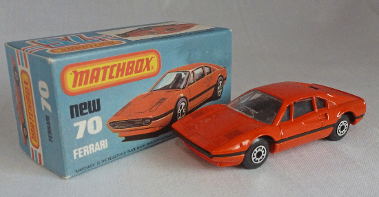 Rockertron Toys. Matchbox Superfast MB70e Ferrari 308 Darker Red ...
