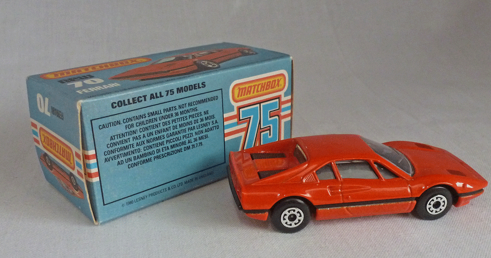 Rockertron Toys. Matchbox Superfast MB70e Ferrari 308 Darker Red ...