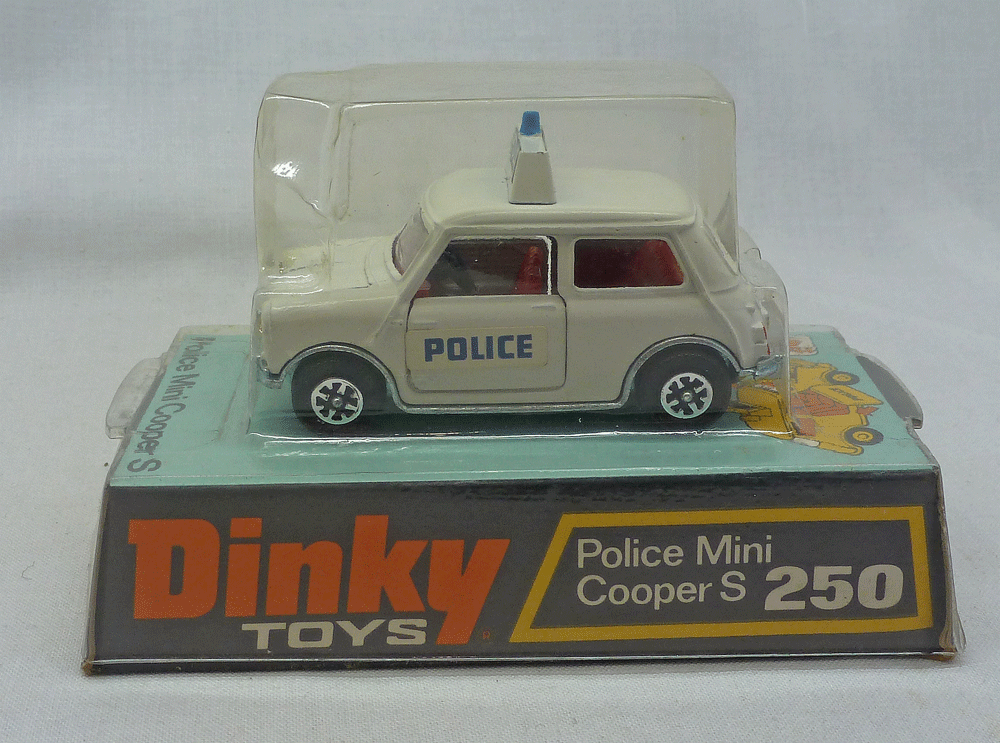 Rockertron Toys. Dinky Toys 250 Police Mini Cooper S