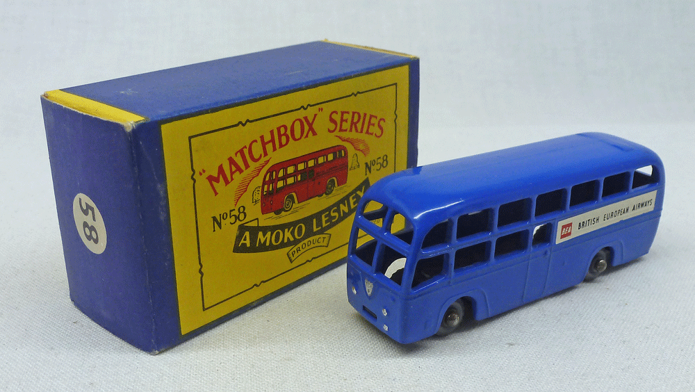 Rockertron Toys. Moko Lesney Matchbox MB58a BEA Coach with 2nd Type ...