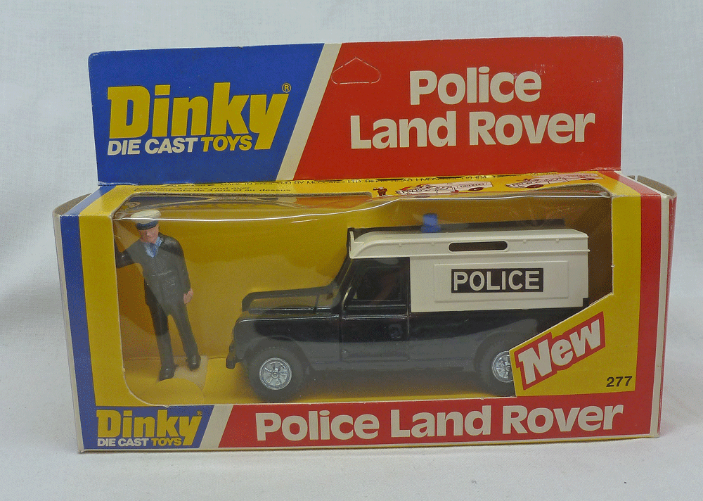 Rockertron Toys. Dinky Toys 277 Police Land Rover