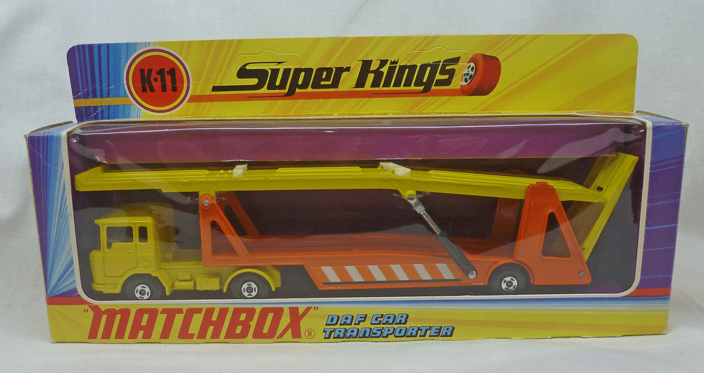 Rockertron Toys. Matchbox SuperKings K-11 DAF Car Transporter
