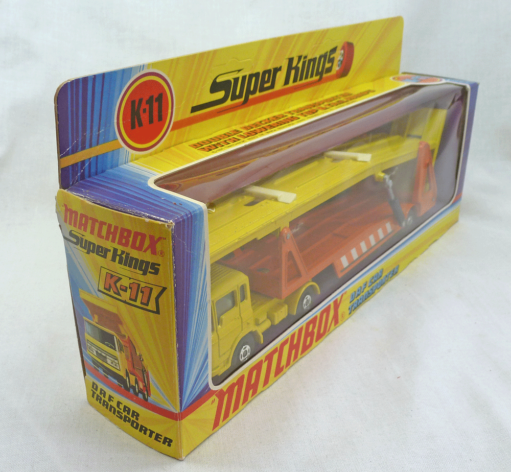 Rockertron Toys. Matchbox SuperKings K-11 DAF Car Transporter