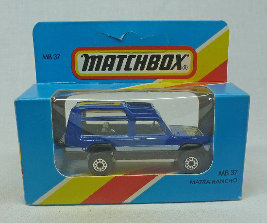Rockertron Toys. Lesney Matchbox Blue Box MB37f Matra Rancho Blue "Surf ...