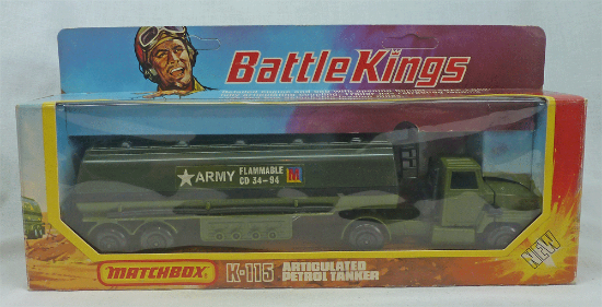 Rockertron Toys. Matchbox Battle Kings K-115 Petrol Tanker