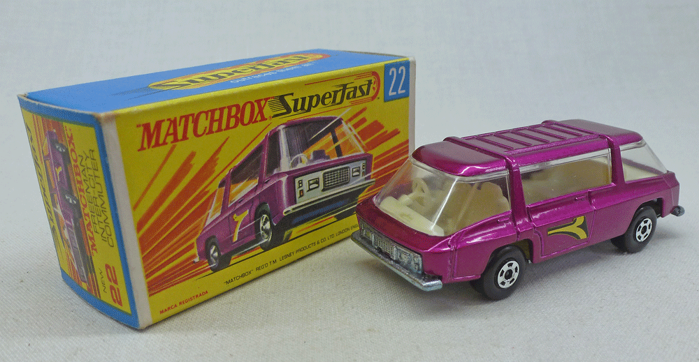 Rockertron Toys. Matchbox Superfast MB22d Freeman Commuter Purple