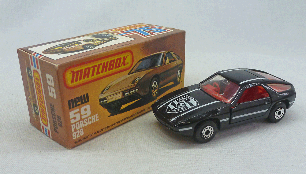 Rockertron Toys. Matchbox Superfast MB59f Porsche 928 Black
