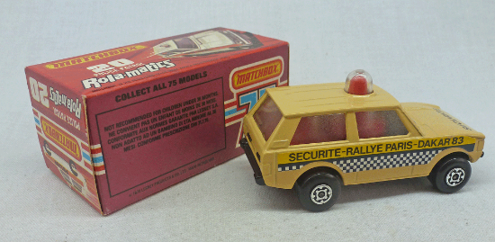 Rockertron Toys. Matchbox Superfast MB20e Range Rover Police Patrol Sand