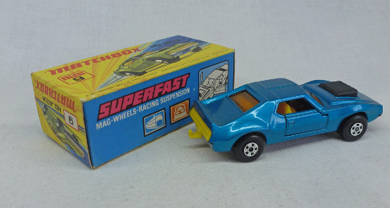 Rockertron Toys. Matchbox Superfast MB9e AMX Javelin Mid Blue