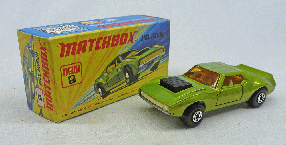 Rockertron Toys. Matchbox Superfast MB9e AMX Javelin Light Green with ...